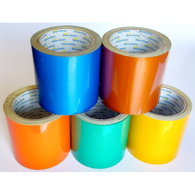 Rollo Cinta Adhesiva Reflectante 10 metros - Varios colores Color Verde ...