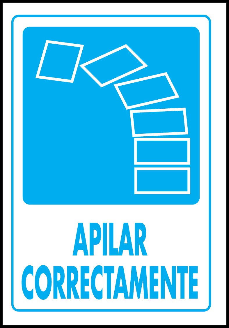 Cartel Apilar Correctamente