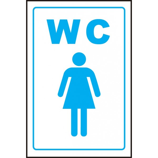 Cartel WC Señoras - Brero Shop